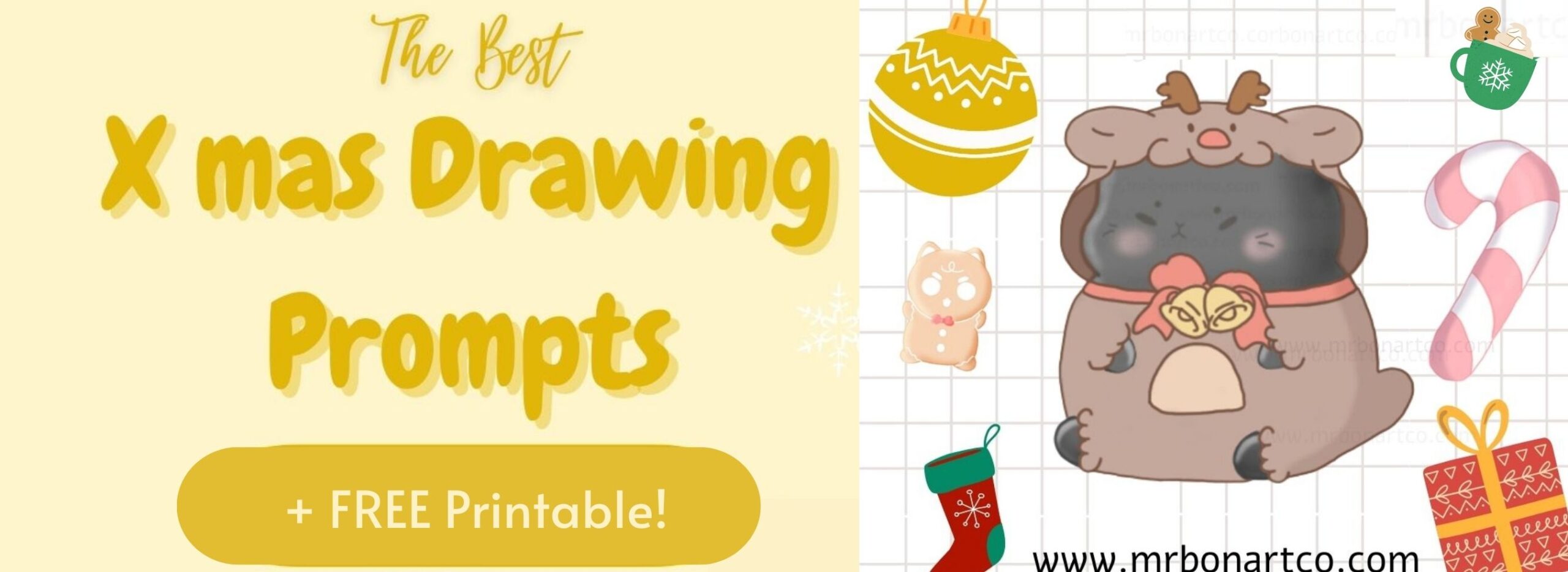 The Best Easy 79 X Mas Drawing Prompts - mr bon art co