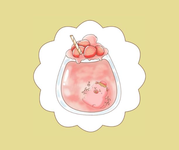 The Fool-Proof Way to Draw a Strawberry Smoothie - mr bon art co