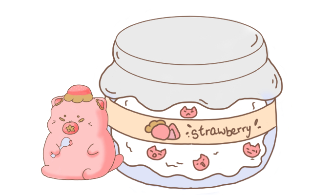 How to Draw Strawberry Cat Jam The Best - Mr Bon Art Co.