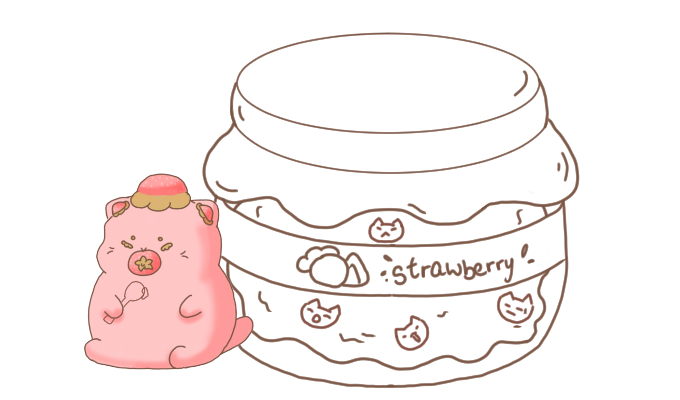 How to Draw Strawberry Cat Jam The Best - Mr Bon Art Co.
