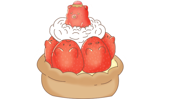 How to Draw Strawberry Tart Cat The Best - Mr Bon Art Co.