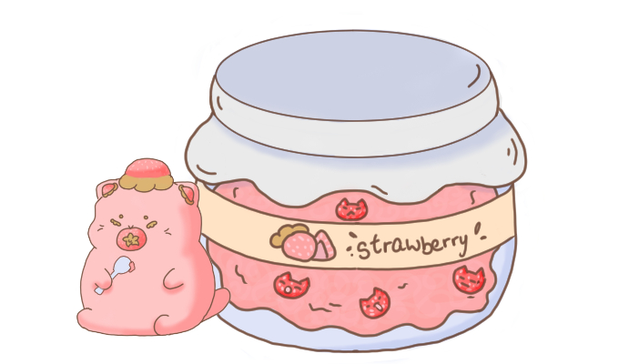 How to Draw Strawberry Cat Jam The Best - Mr Bon Art Co.